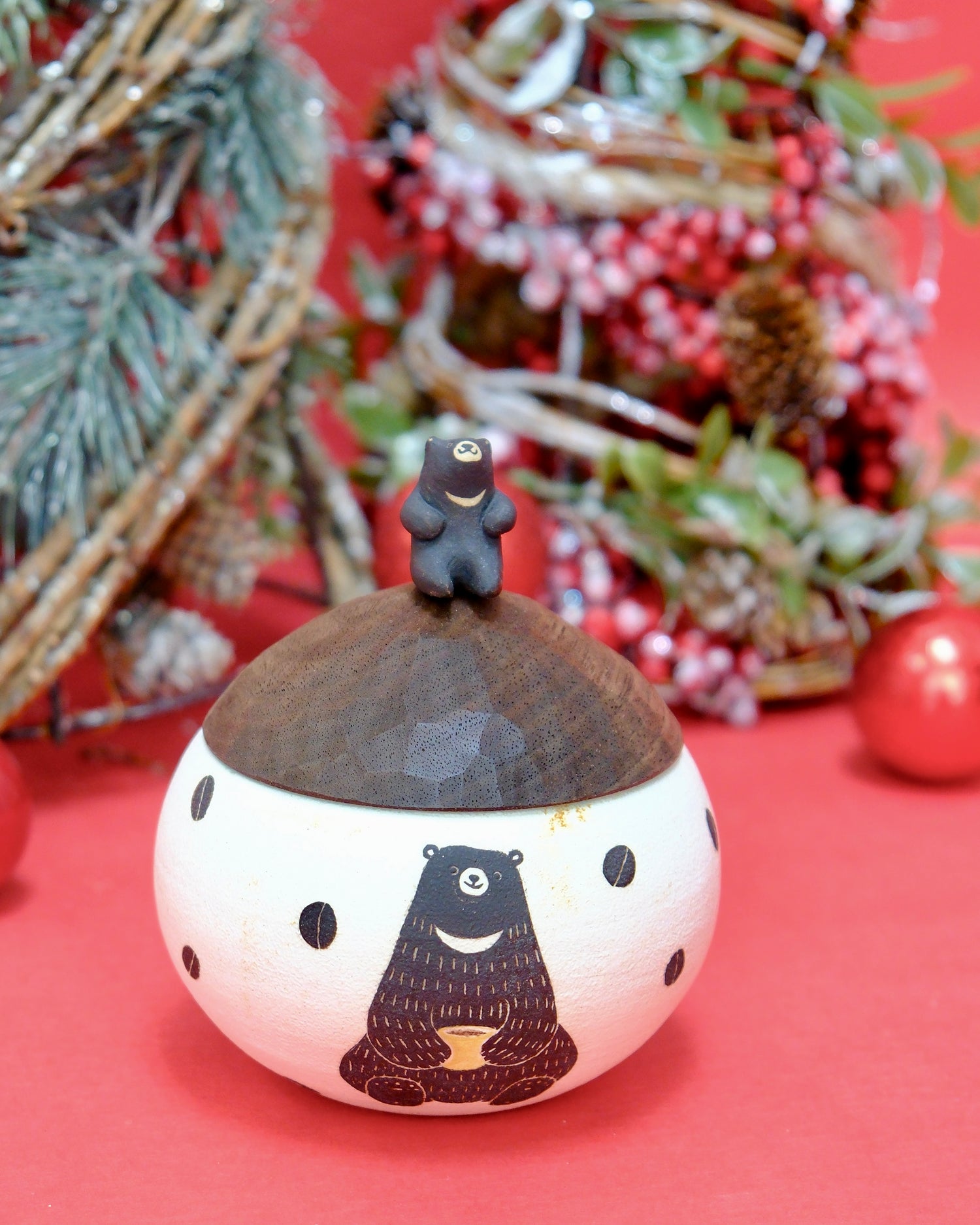 Artist 三浦孝之＆三浦潤 ml Bear Bowl with Lid – Moonwareusa